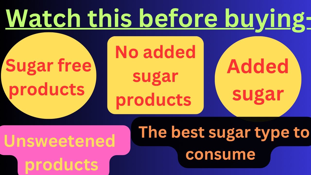 Precautions to take before buying sugar free/No added sugar/Added sugar ...