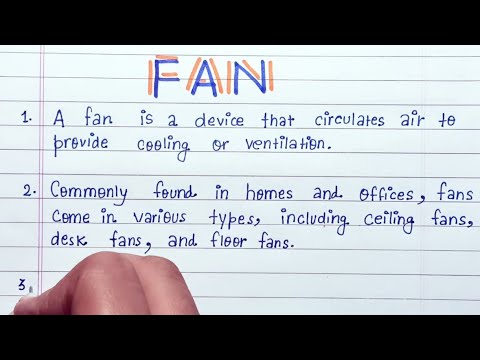 10 lines on Fan in English|Essay on Fan in English|Essay on Fan 10 ...