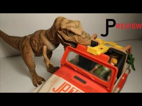 Jurassic Park Kenner 1993 Young T Rex - YouTube