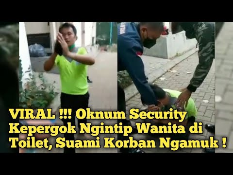 VIRAL!! SECURITY INTIP WANITA SEDANG PIPIS