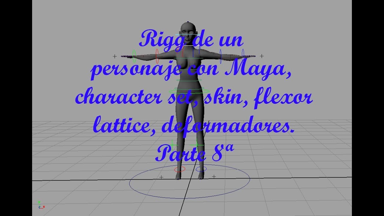 TUTORIAL rig de un PERSONAJE completo MAYA CHARACTER SET, SKIN ...