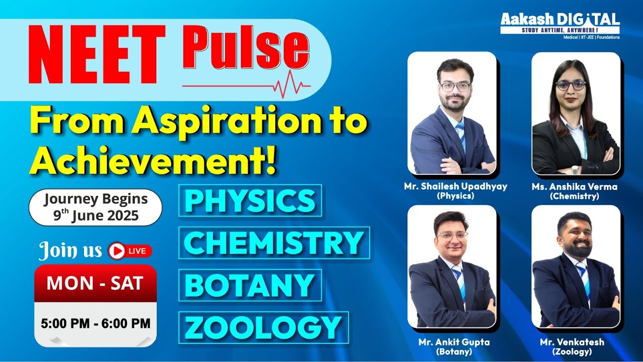 NEET Pulse | Basic Mathematics & Calculus Made Easy | 9th June 2025 ...