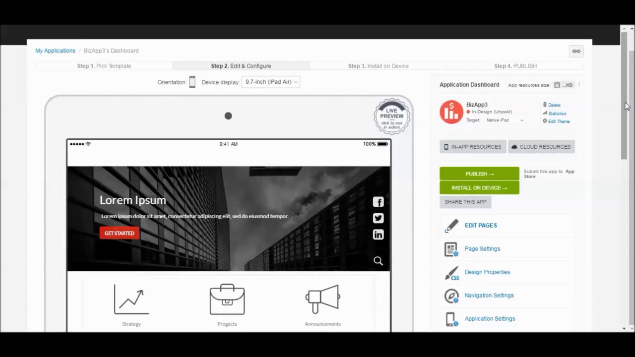 How To Start Creating an 'iPad App' in UltimateAppMaker - YouTube