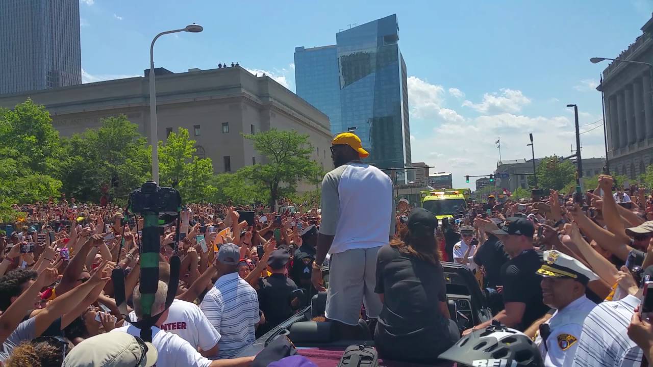 LeBron James 1st Championship Victory Parade for the Cleveland ...