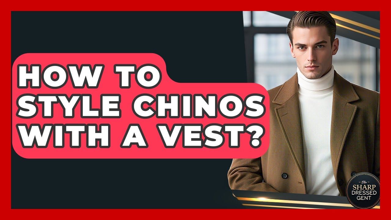 How To Style Chinos With A Vest? - The Sharp Dressed Gent - YouTube