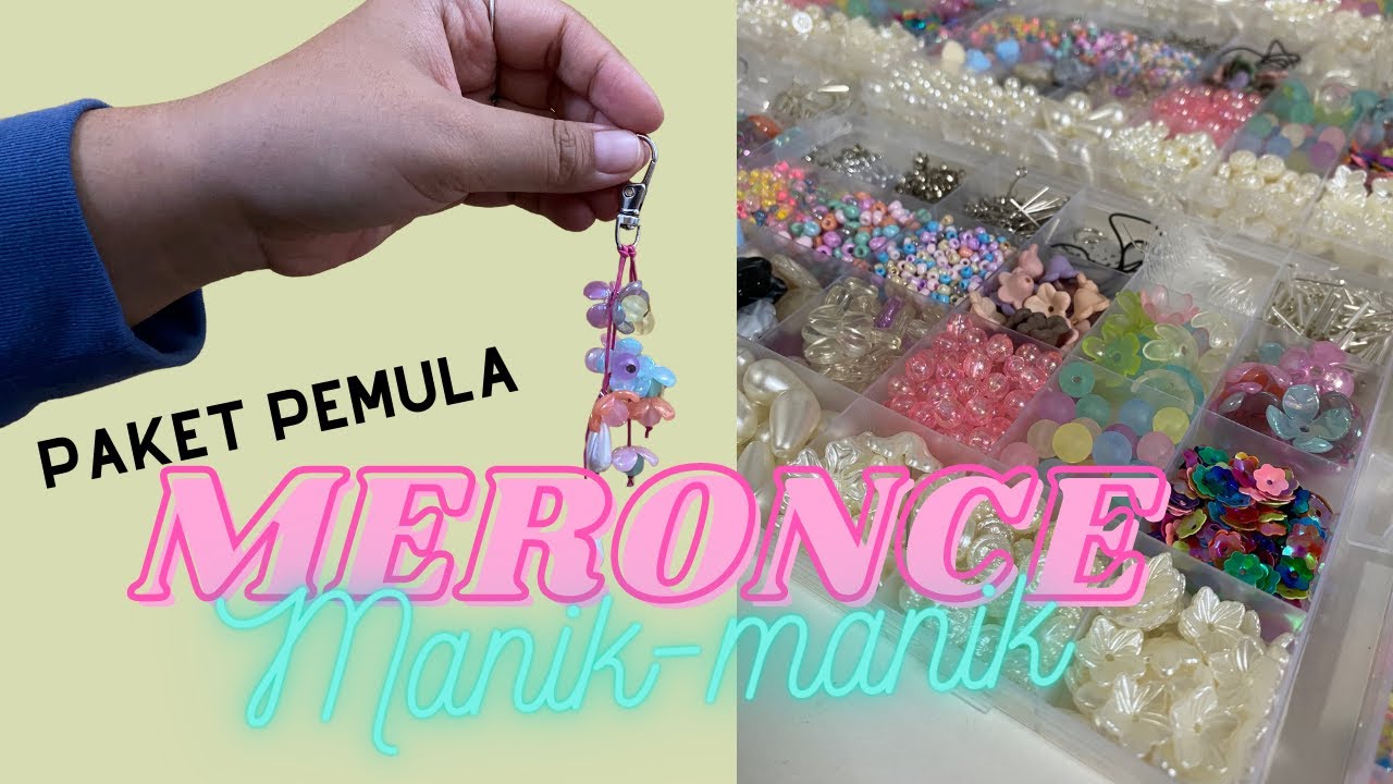 Paket Pemula Meronce Manik-manik GRATIS TUTORIAL - YouTube