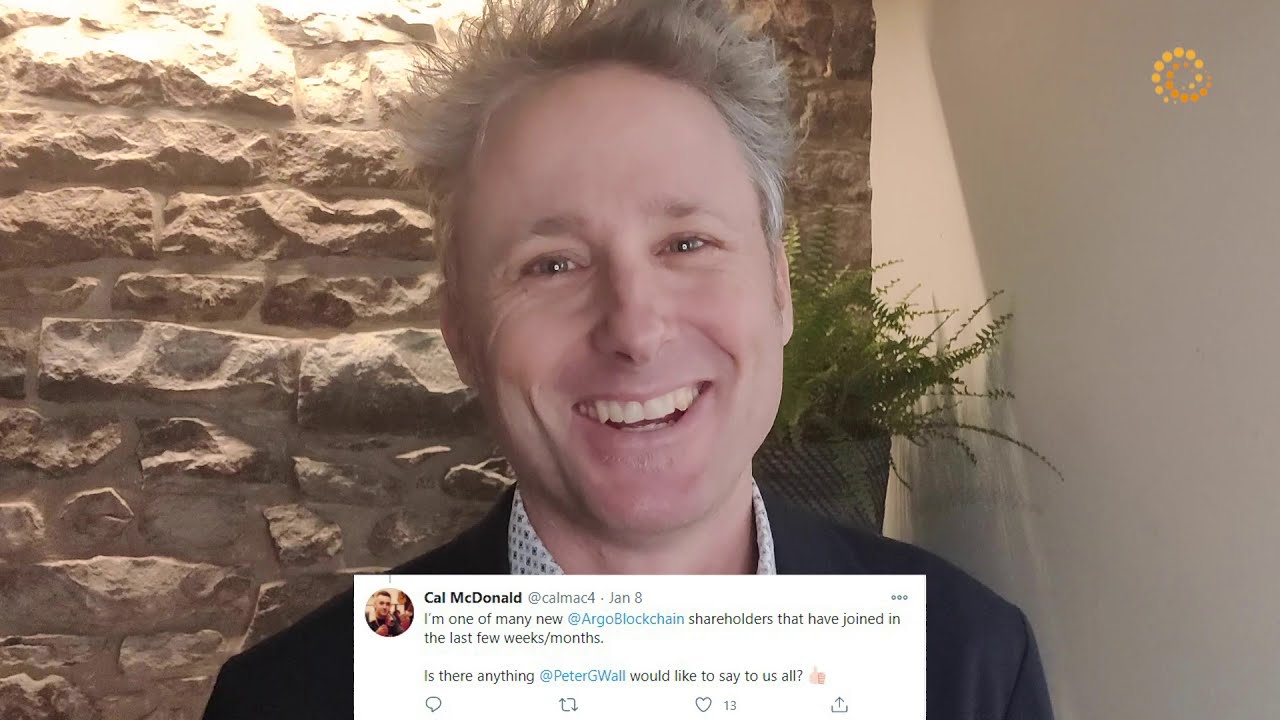Argo Blockchain - Q&A with CEO Peter Wall Video 1 - Jan 13 2021 - YouTube