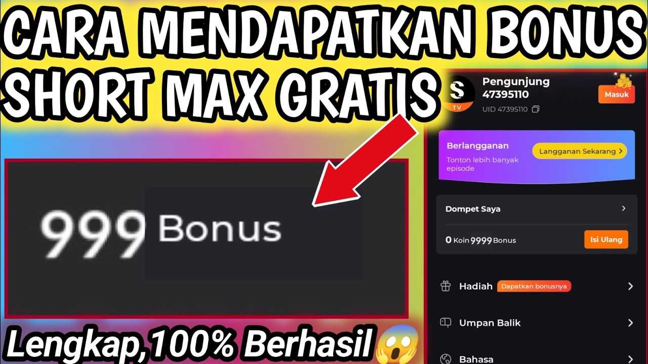 Cara Mendapatkan Bonus Aplikasi Shortmax Terbaru || Cara Dapat Bonus ...