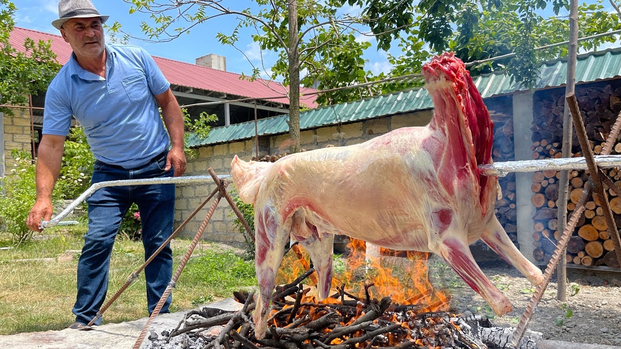 15 KG WHOLE SHEEP ROASTİNG IN 4 HOURS! INCREDIBLY DELICIOUS RECIPE ...