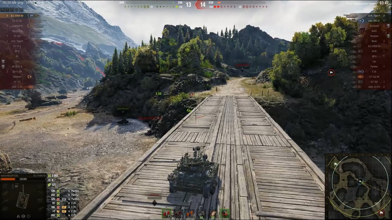 ELC EVEN 90 та AMX ELC bis супер ялинкові бої на Перевалі та Прохорівці ...