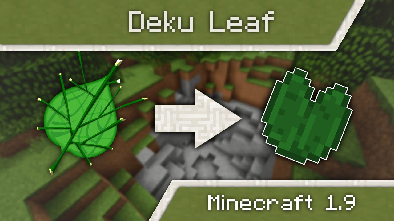 Zelda Deku Leaf in vanilla Minecraft 1.9 (15w32b) [English] - YouTube