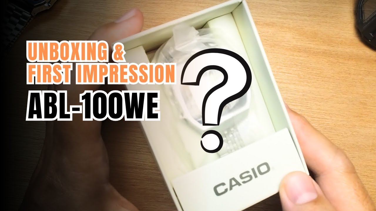 Casio ABL100 Unboxing and Brief Review of ABL-100 Step Tracker ...