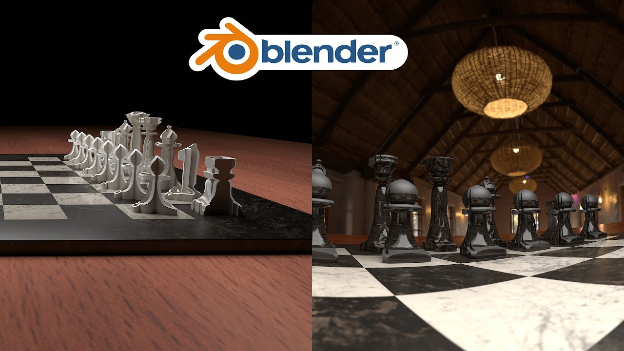 Modeling a Chess Set That Works in 2D and 3D - YouTube