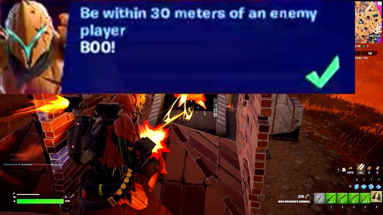 Be within 30 meters of an enemy player Fortnite - YouTube