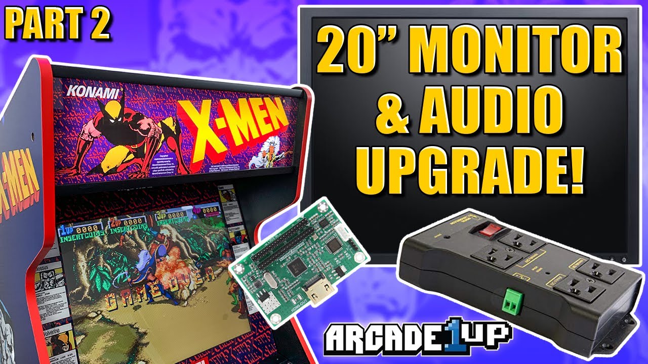 Arcade1Up X-MEN Monitor & Audio Upgrade! Part2, Wiring. - YouTube