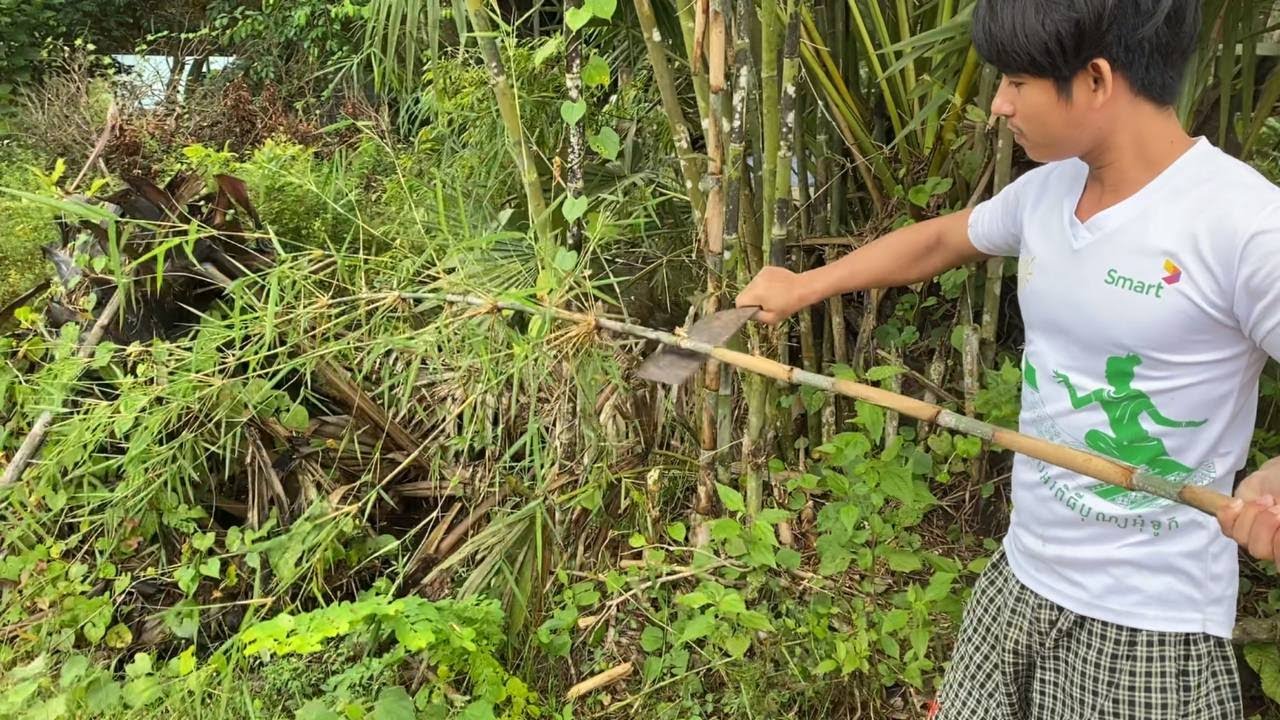 How to make fishing rod from bamboo - YouTube