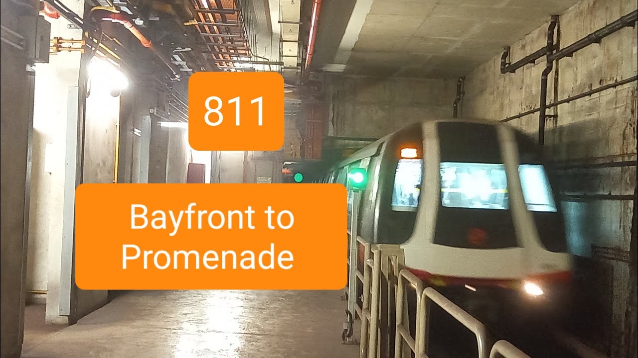 SMRT Alstom Metropolis C830 (811): Bayfront to Promenade. - YouTube