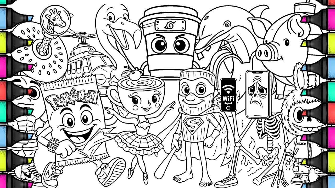 New Coloring Pages Italian Brainrot Memes - YouTube