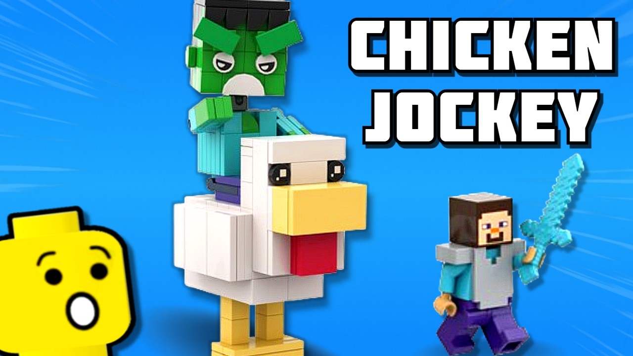 How to Build LEGO Minecraft Chicken Jockey (TUTORIAL) - YouTube