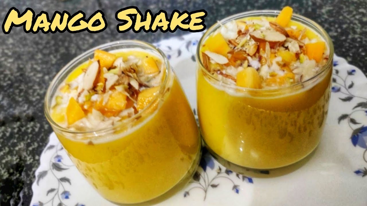 Easy and Tasty Mango Milkshake Recipe in Hindi | Nittika's Kitchen ...