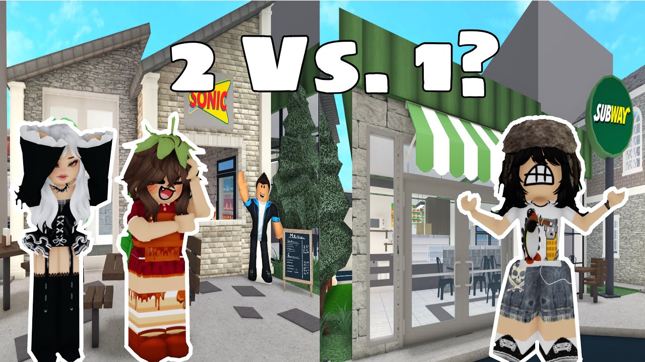 FAST FOOD Build Battle! I Bloxburg I - YouTube