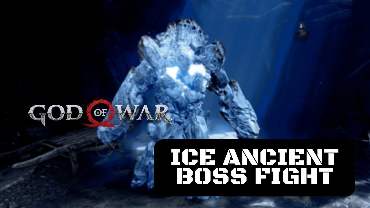 God of War (2018) Ice Ancient Boss Fight - YouTube