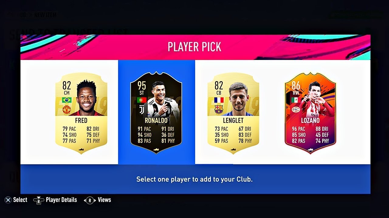 OMG Luckiest Player Pick Pack Ever! Player Pick Upgrade Pack! Fifa 19 ...