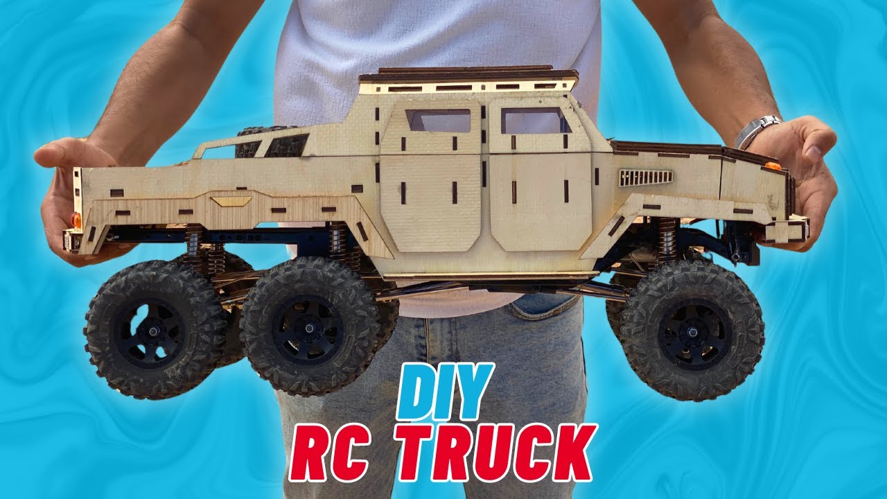 Handmade Military RC 6WD 1/10 Truck: Plywood Build Based on AUSTAR AX ...