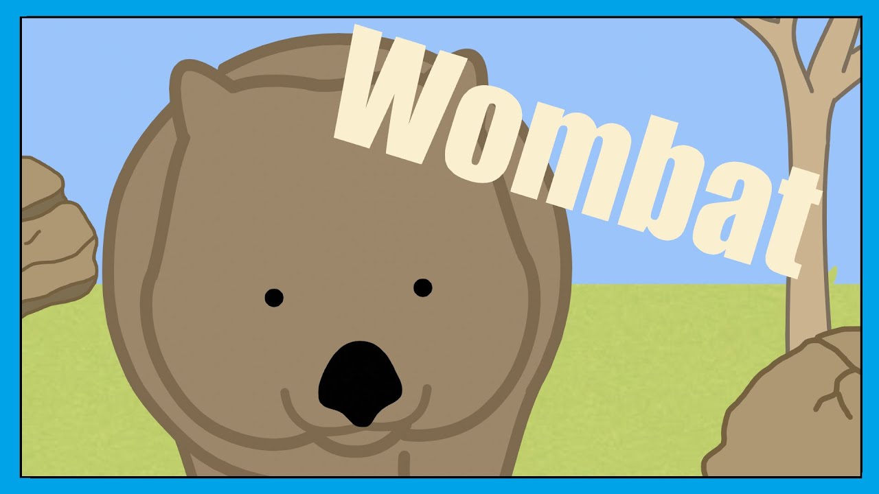 Wombat Song - Funny Australian Animal Song for Kids │Smiley Rhymes ...