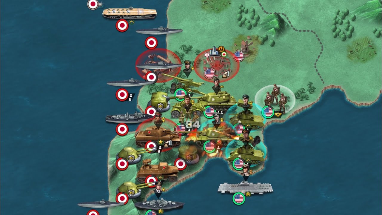 World conqueror 4 , start from zero #30 (Pacific war hard final + all ...