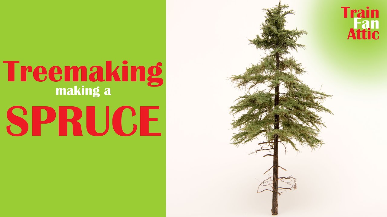 modeling a very realistic h0 scale spruce - YouTube