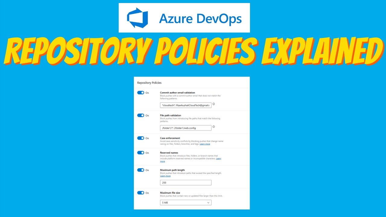 35. Repository policies explained | Azure DevOps - YouTube