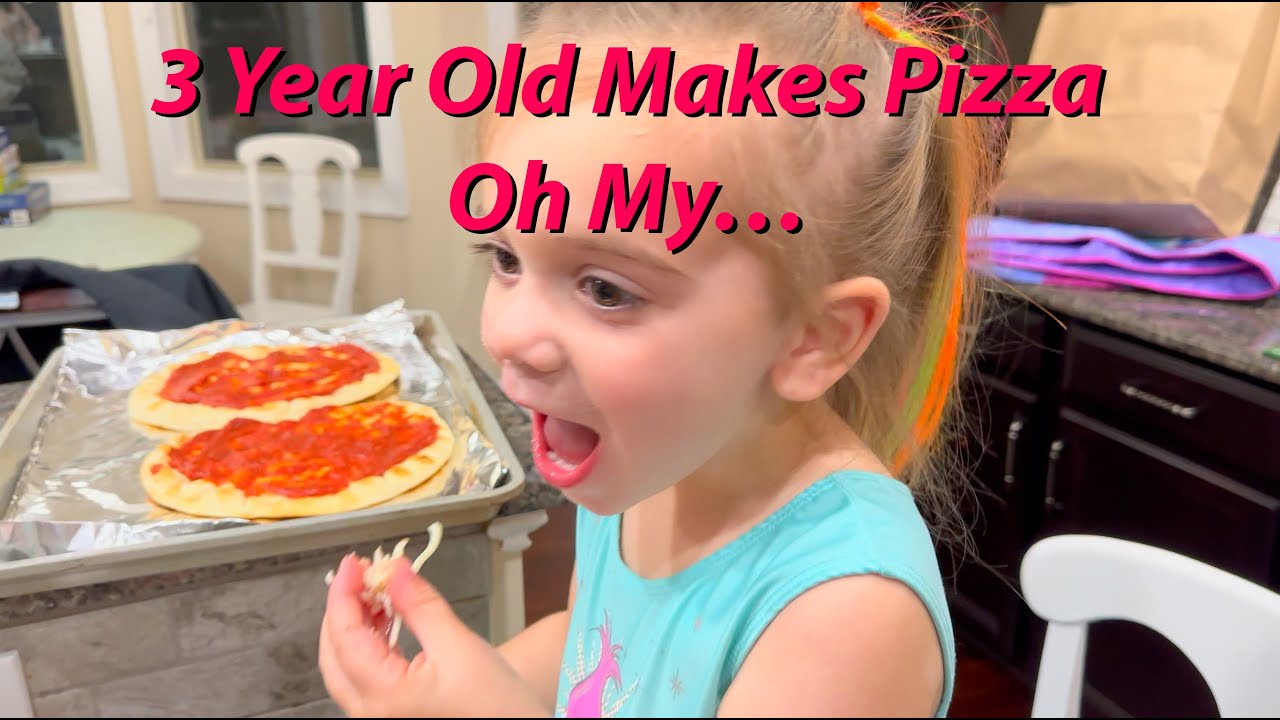 3 Year Old Makes Pizza - So Cute - YouTube