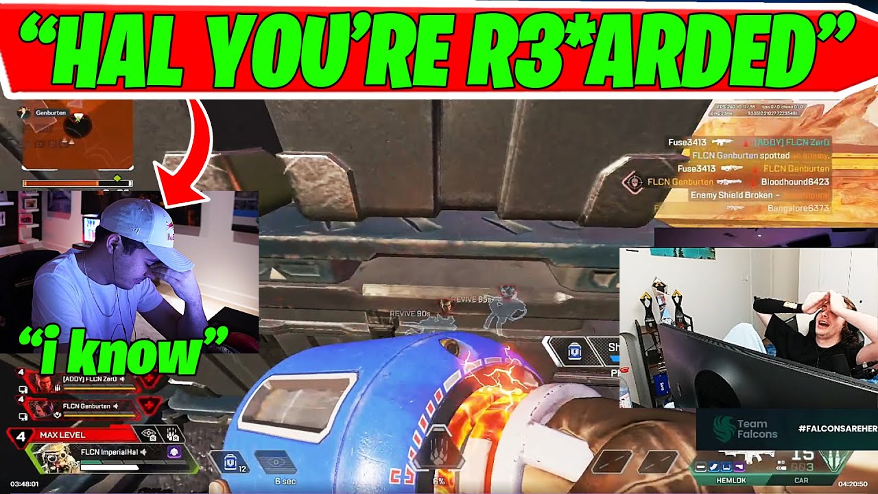 Zer0 Calls ImperialHal R3***DED After Losing 3 VS 1 in ALGS Apex ...