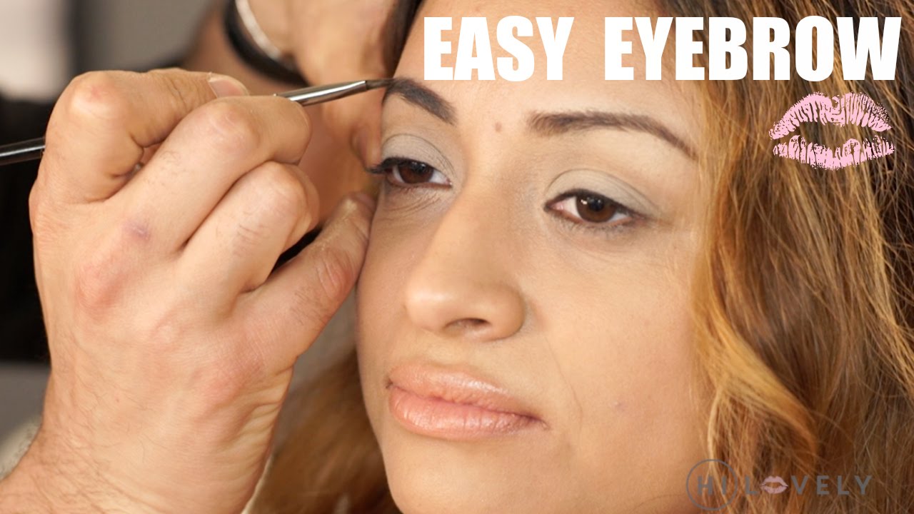 Easy Eyebrow Tutorial | HiLovely - YouTube
