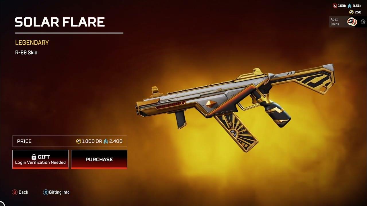 New Legendary Skin for the R-99 (Solar Flare), S16 Veiled CE. [Apex Legends - Highlight - Apr.23 ...
