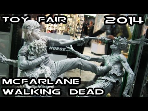 New York Toy Fair 2014 McFarlane WALKING DEAD Booth Recap - YouTube