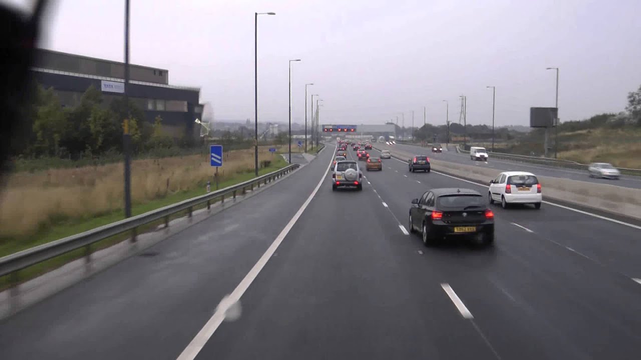 M74 Motorway, J6 Hamilton to J1 M8 - YouTube