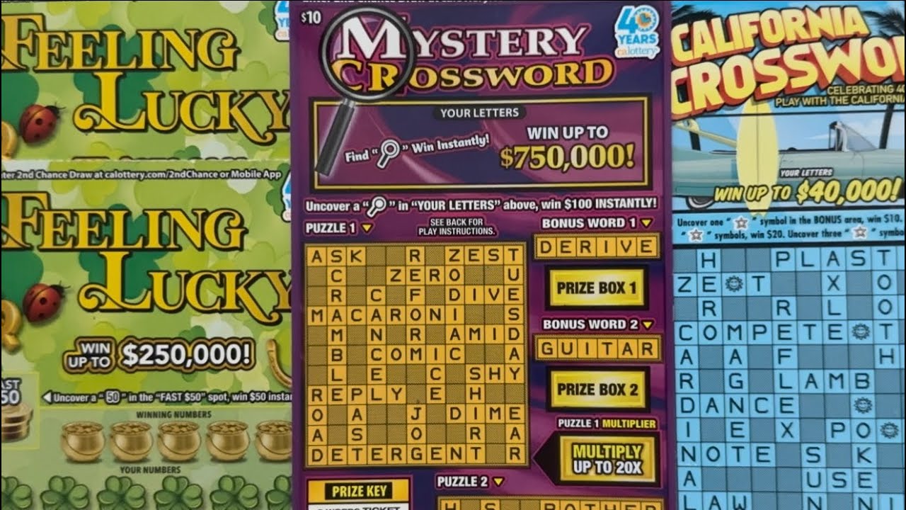 Mystery Crossword!! Feeling Lucky!! California Crossword!! - YouTube
