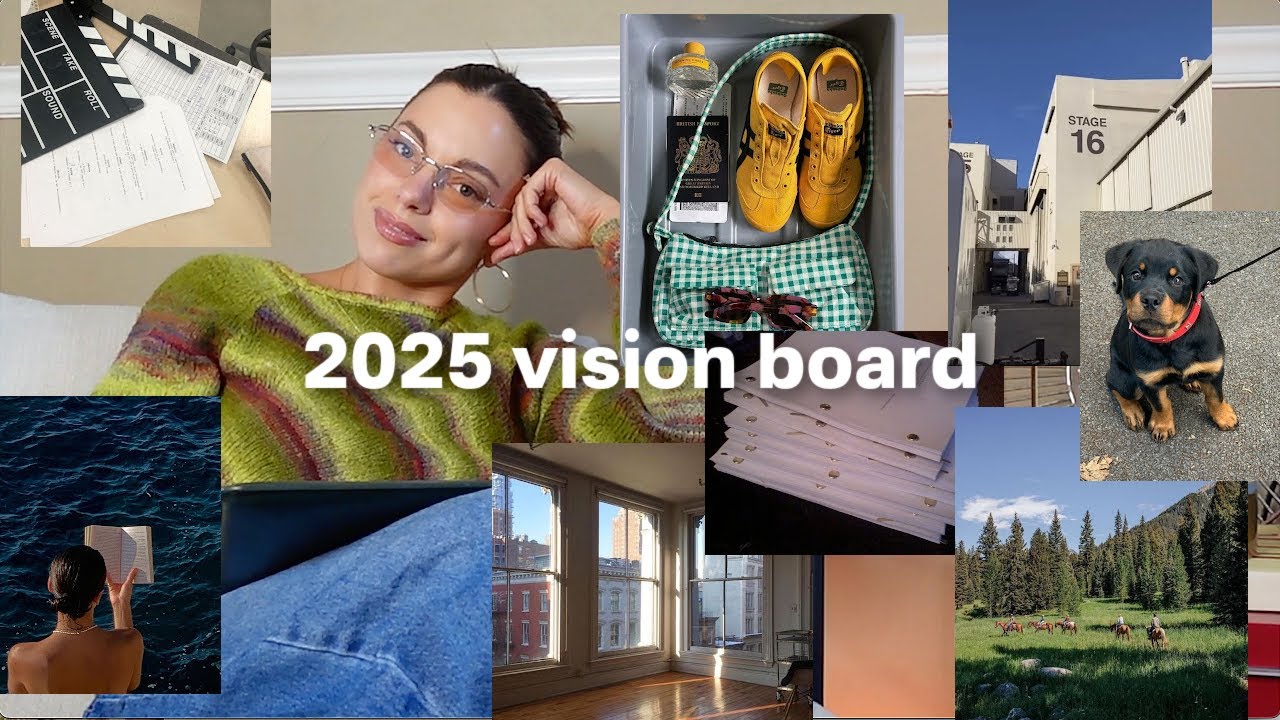 making my 2025 vision board ☆ *。 - YouTube