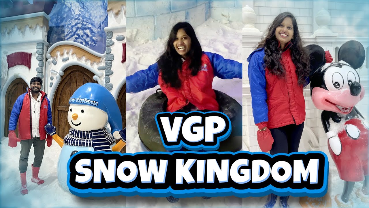#summer First Snow Exprience🥶 -8Degree | VGP Snow Kingdom 😍 | Couple ...