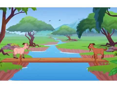 Story of a two silly goats - Kindergarten learning videos - YouTube