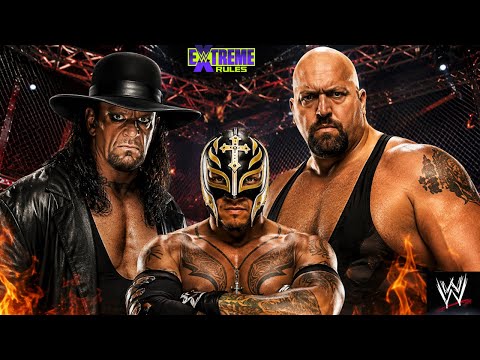 Full Match - Rey Mysterio Vs Undertaker Vs Big Show Extreme Rules #wwe #wwe2k25 #gaming #games