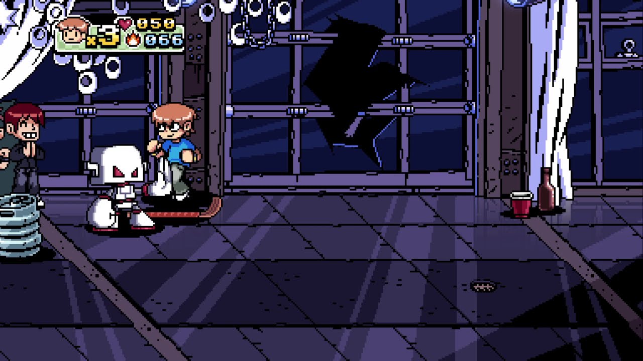 Scott Pilgrim vs. the World: The Game - Robot-01 Boss Fight - YouTube