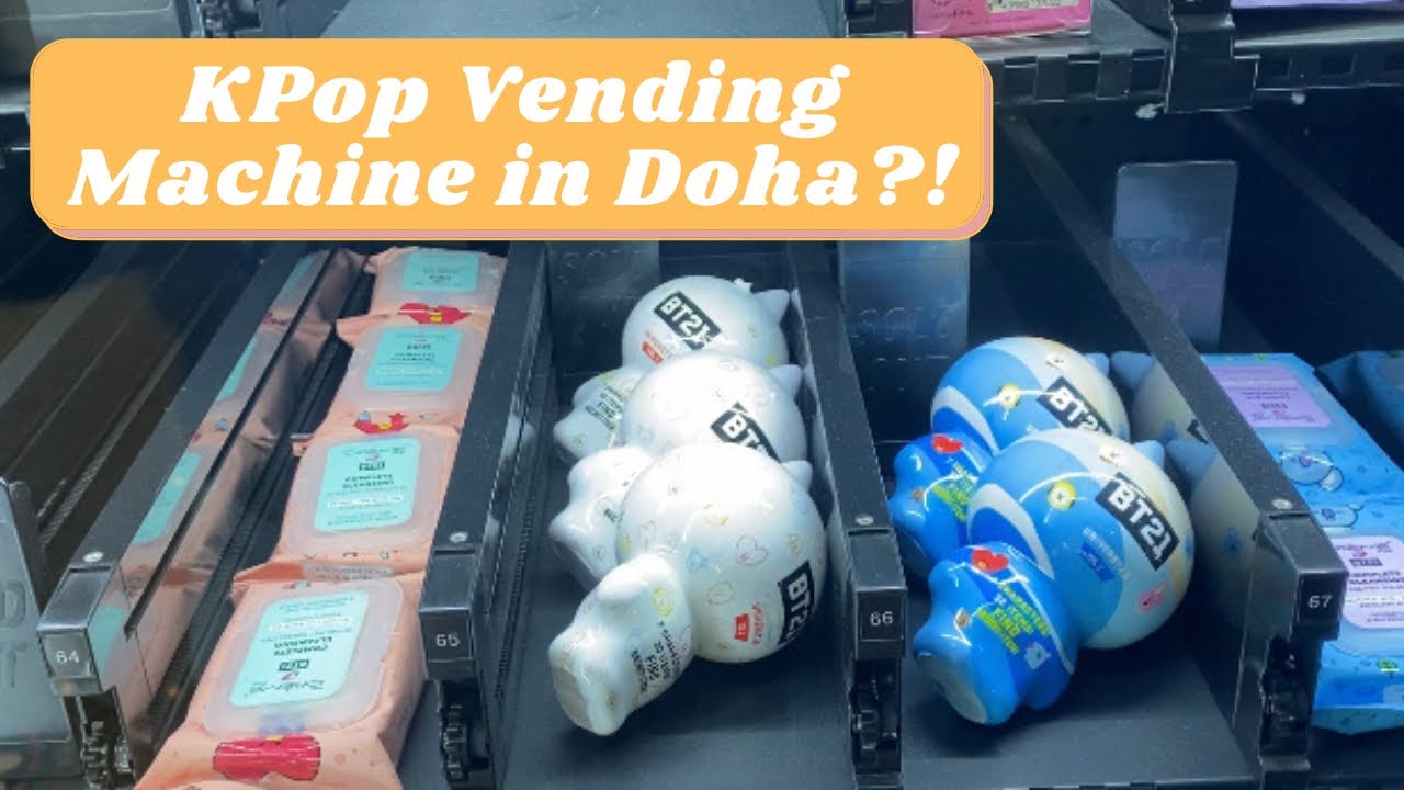 🇶🇦 I FOUND A KPOP (BTS)VENDING MACHINE IN DOHA!!! 💜 #kpop btsarmy - YouTube