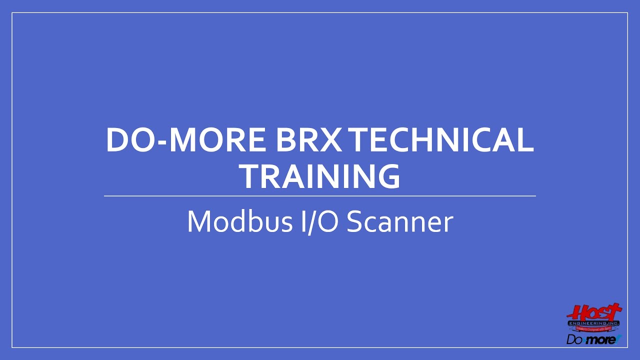 Do-more BRX Modbus I/O Scanner - YouTube