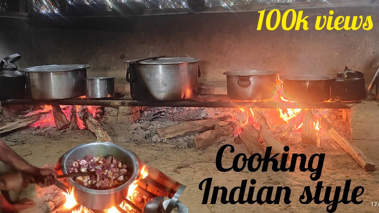 Cooking Indian style Buffalo meat//Youth Training Satheri B.C - YouTube