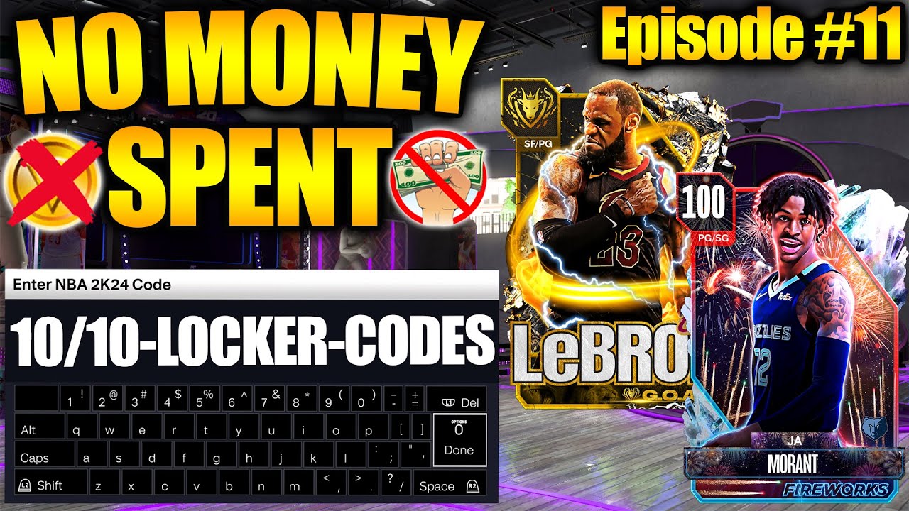 LUCKIEST LOCKER CODES! I Used EVERY Locker Code to Upgrade My Team! NBA ...