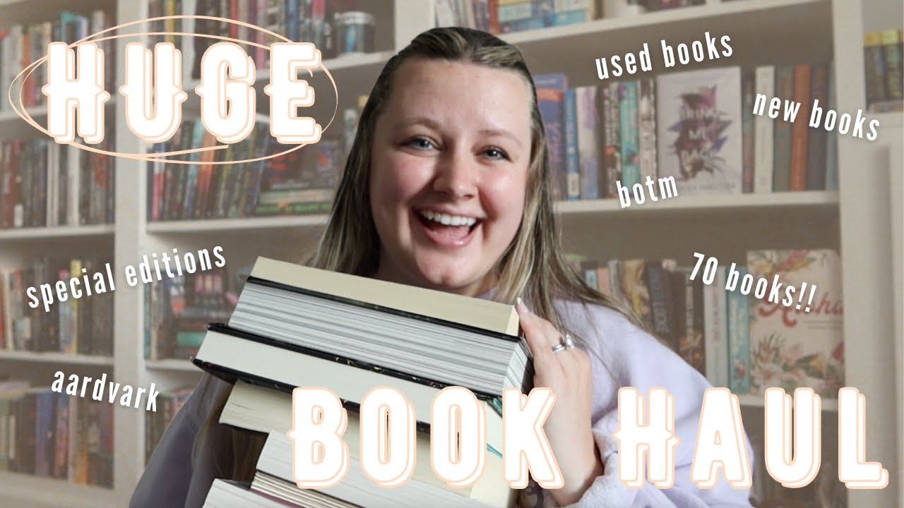 a massive BOOK HAUL 🤯 || 70 new, used, and gifted books - YouTube