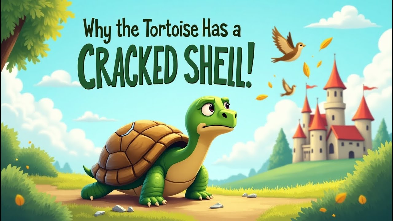 WHY THE TORTOISE HAS A CRACKED SHELL / Nigerian folktale for kids - YouTube